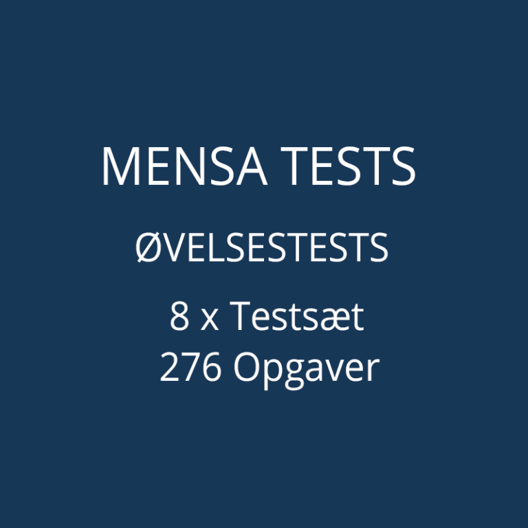 Mensa test forberedelse - Test The Talent